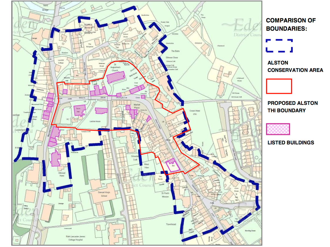 Alston Townscape Heritage Conservation Map